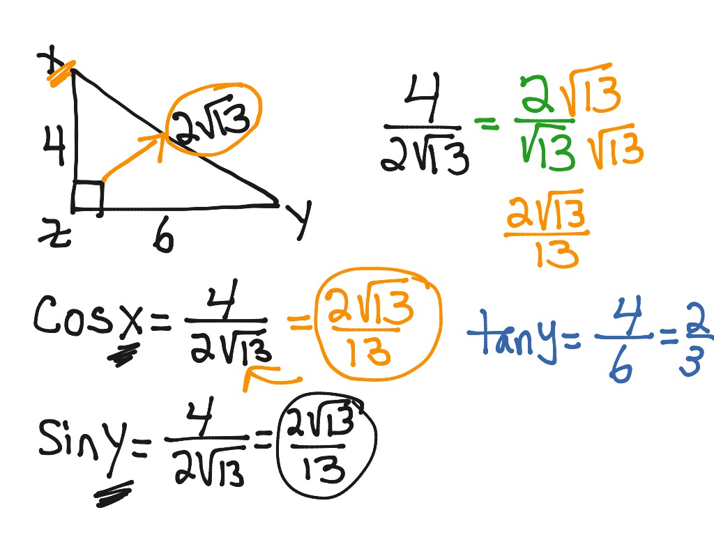 Intro To Trig Ratios Math Showme