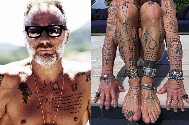 Il Significato Dei Tatuaggi Di Gianluca Vacchi Raccontano La Mia Vita