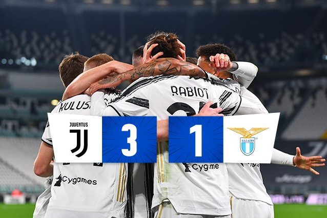 Juventus Lazio 3 1 Risultato Finale Serie A 20202021 Doppietta Di