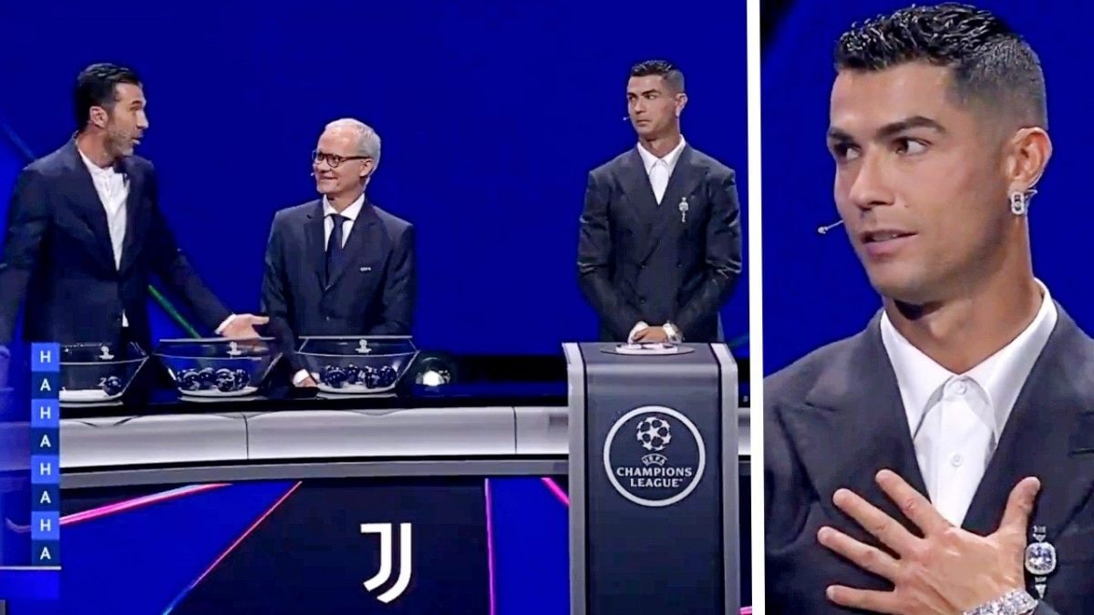 Cristiano Ronaldo Si Mette La Mano Sul Cuore E Guarda Gigi Buffon Gli