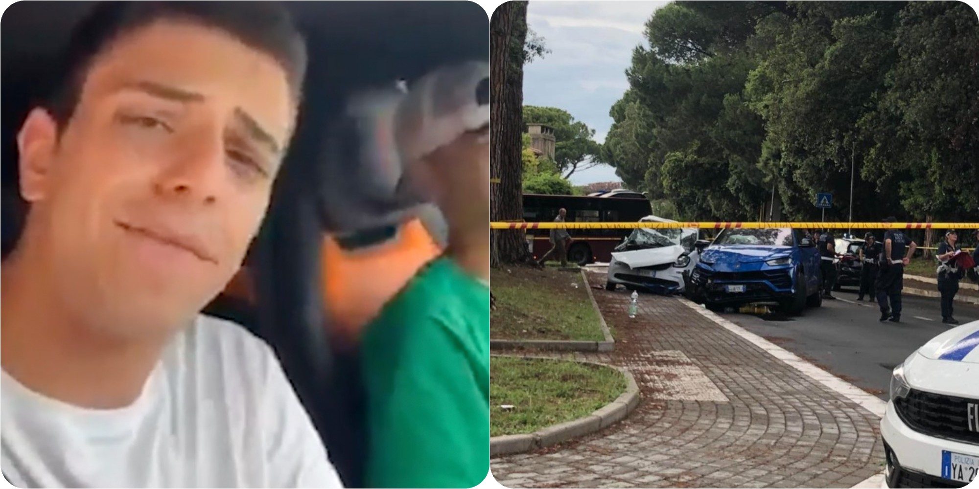 Incidente Casal Palocco Il Video Degli Youtuber In Lamborghini Prima