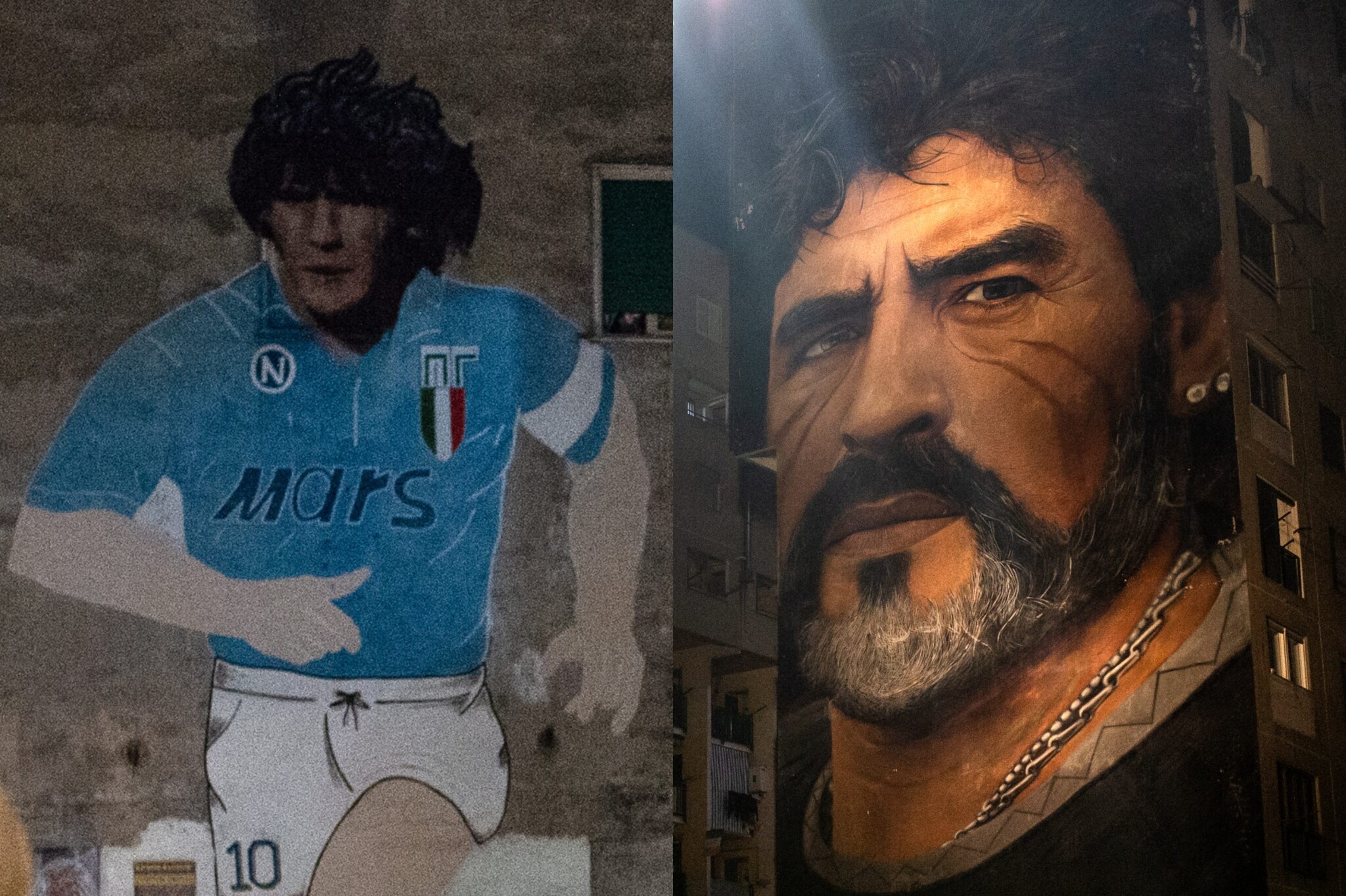 Il Murale Di Maradona Allex Centro Paradiso Di Soccavo Così Diego è