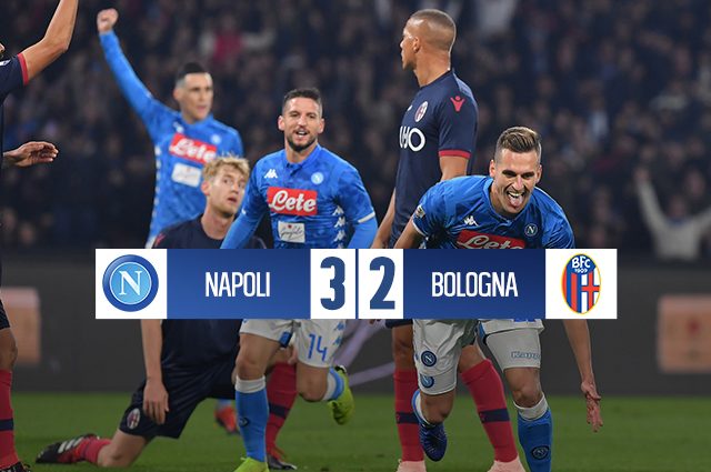 Il Napoli Soffre Ma Vince Bologna Battuto 3 2 Con Un Gol Di Mertens