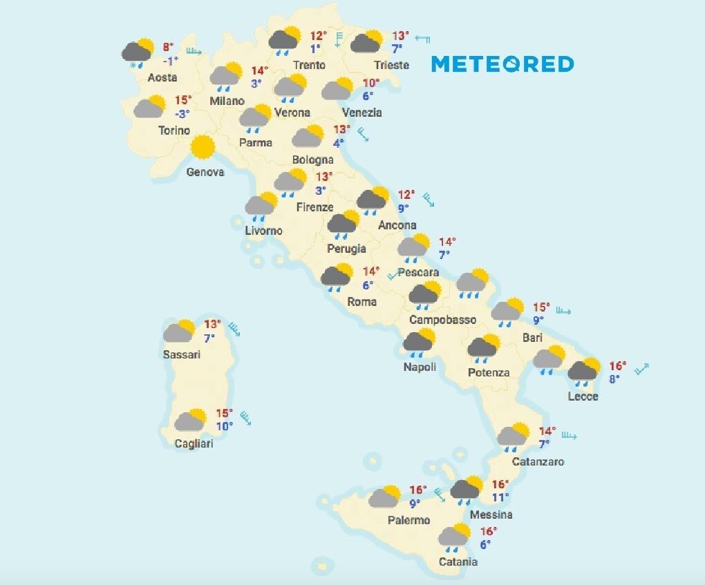 Previsioni Meteo 19 Febbraio Maltempo E Freddo Tornano Pioggia E Neve