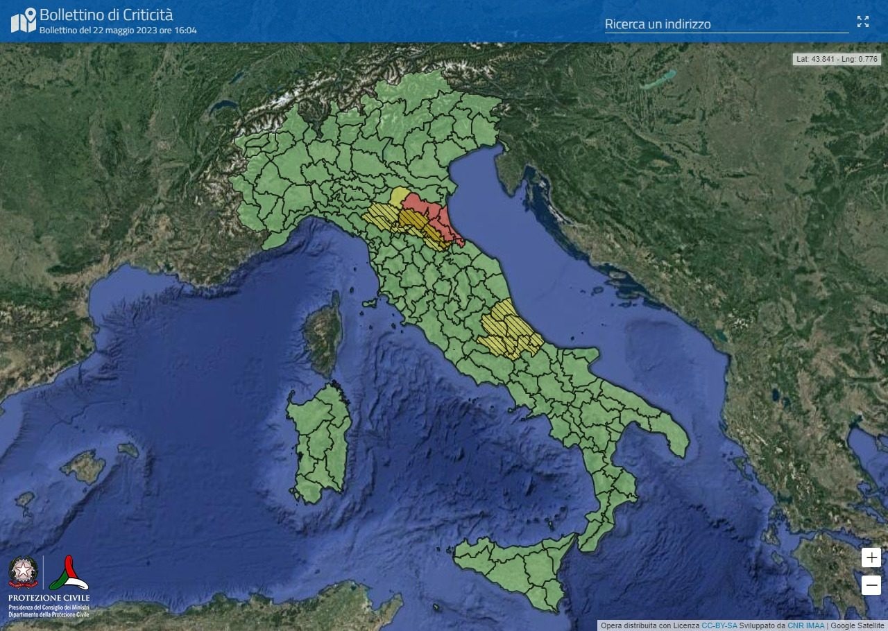 Maltempo Allerta Meteo Rossa Arancione E Gialla 23 Maggio Le Regioni