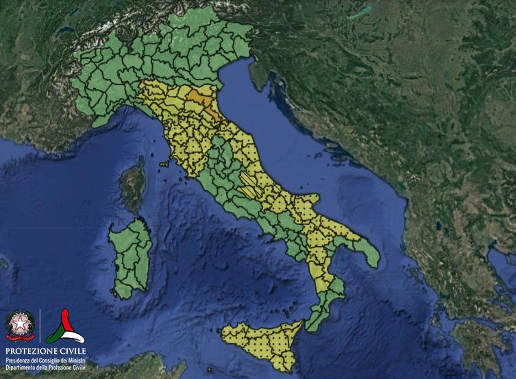 Maltempo Allerta Meteo Arancione E Gialla Per Temporali Domani 6